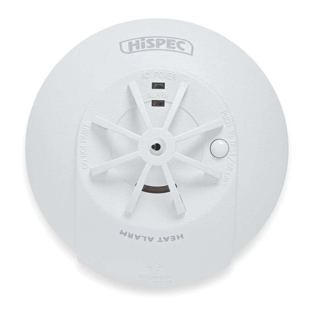 Hispec Fast Fix HE/FF10 Mains Interlinked Heat Alarm - Screwfix