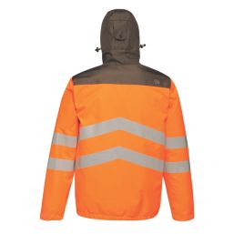 Regatta Tactical Hi-Vis Bomber Jacket Orange/Grey 3X Large 60" Chest ...