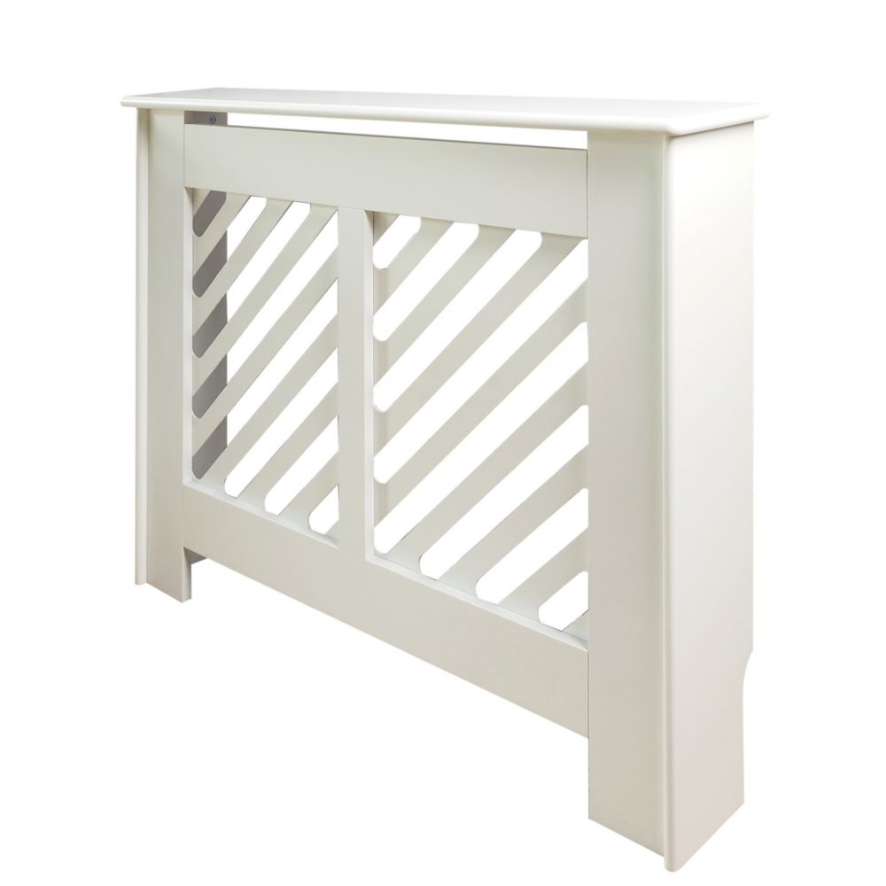 Victorian Radiator Cover White 1020mm x 180mm x 800mm - Screwfix