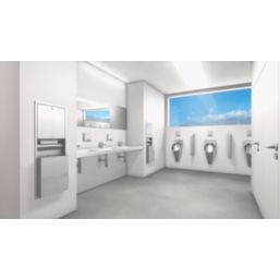 Rodan Lockable Double Toilet Roll Holder Stainless Steel - Screwfix