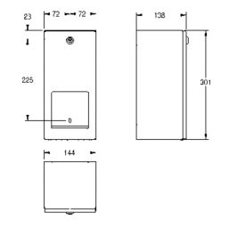 Rodan Lockable Double Toilet Roll Holder Stainless Steel - Screwfix