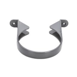 FloPlast Soil Pipe Clips Anthracite Grey 110mm 5 Pack - Screwfix