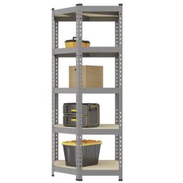 RB Boss Fastlok UDL/GALV 5-Tier Metal Garage Shelving Unit 560mm x ...