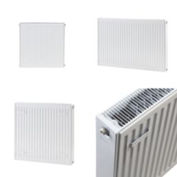 Flomasta 700mm x 700mm 4614BTU White Type 22 Convector Radiator - Screwfix
