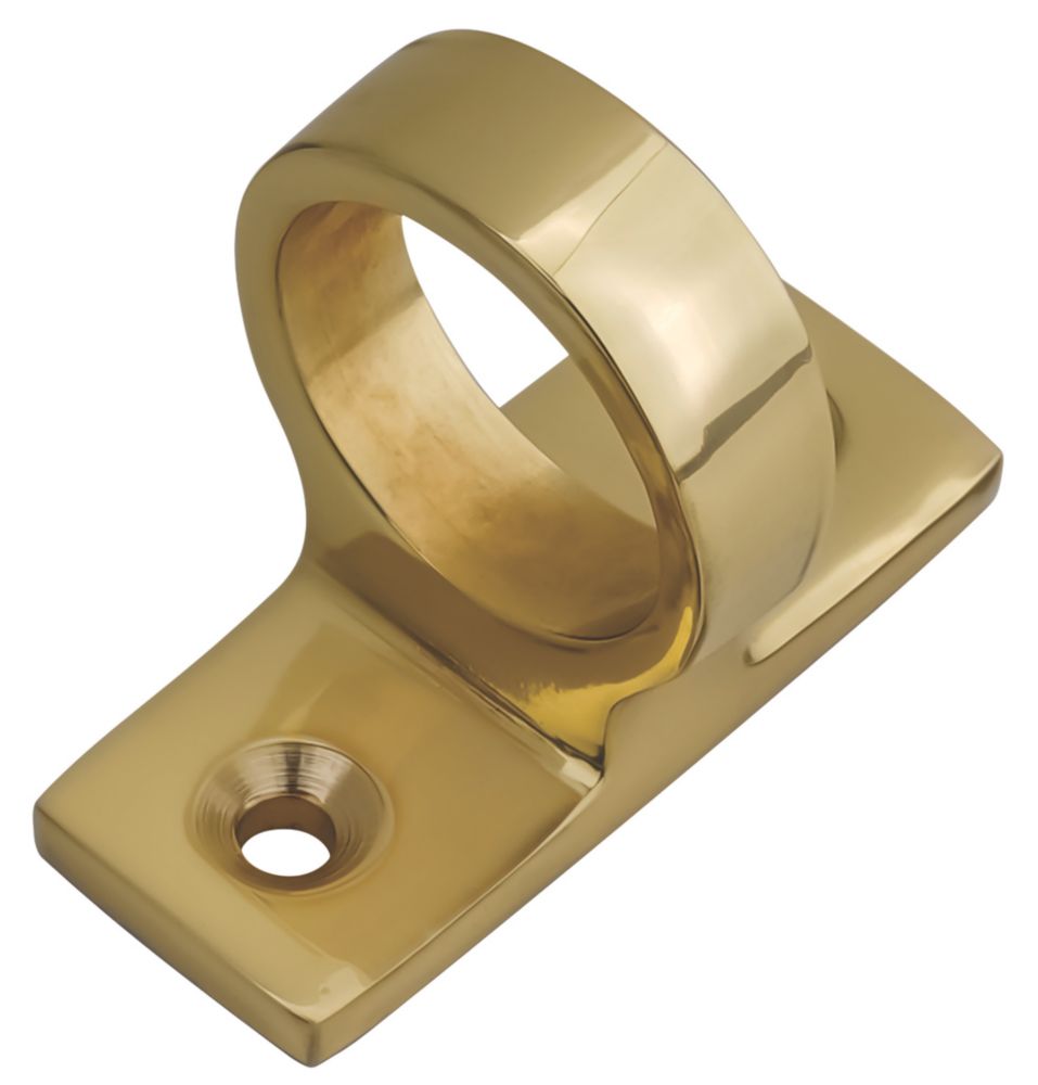 Smith & Locke Sash Window Handle Polished Brass 42mm x 33mm - Screwfix
