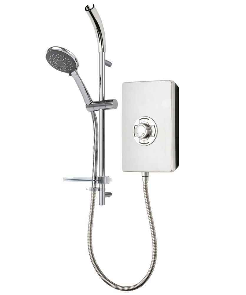 Triton Collection Enhance Brushed Steel 8.5kW Electric Shower | Showers ...