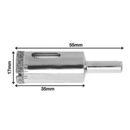 Titan Wet Diamond Holesaw 17mm x 65mm Screwfix
