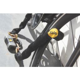 Yale Hardened Steel Maximum Security Chain & Lock 1.1m x 10mm - Screwfix