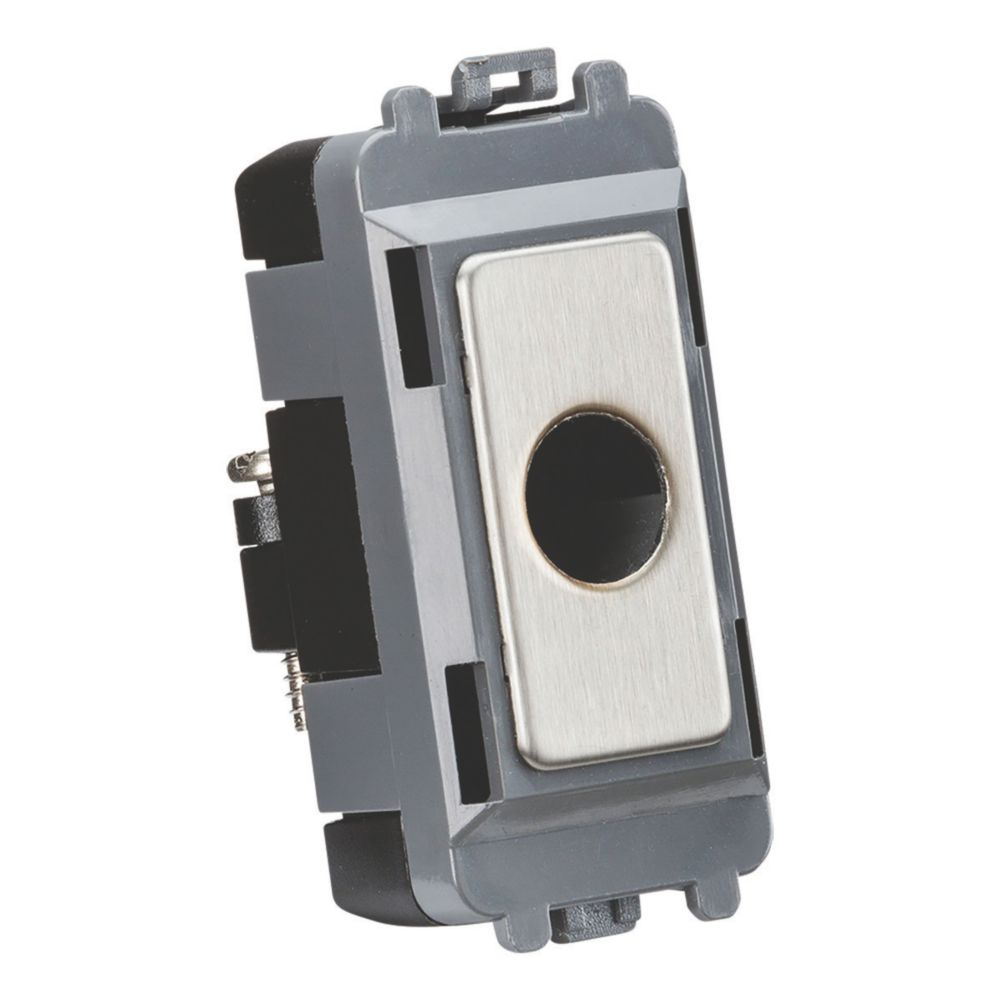 Knightsbridge GDM012BC 0A Grid Flex Outlet Brushed Chrome - Screwfix
