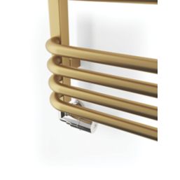 Terma Alex Heated Towel Rail 760m x 500mm Brass 1406BTU - Screwfix