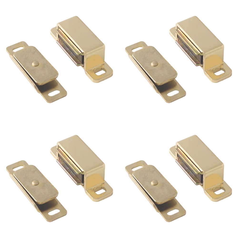 Essentials Premium Adjustable Magnetic Cabinet Catch Polished Brass ...