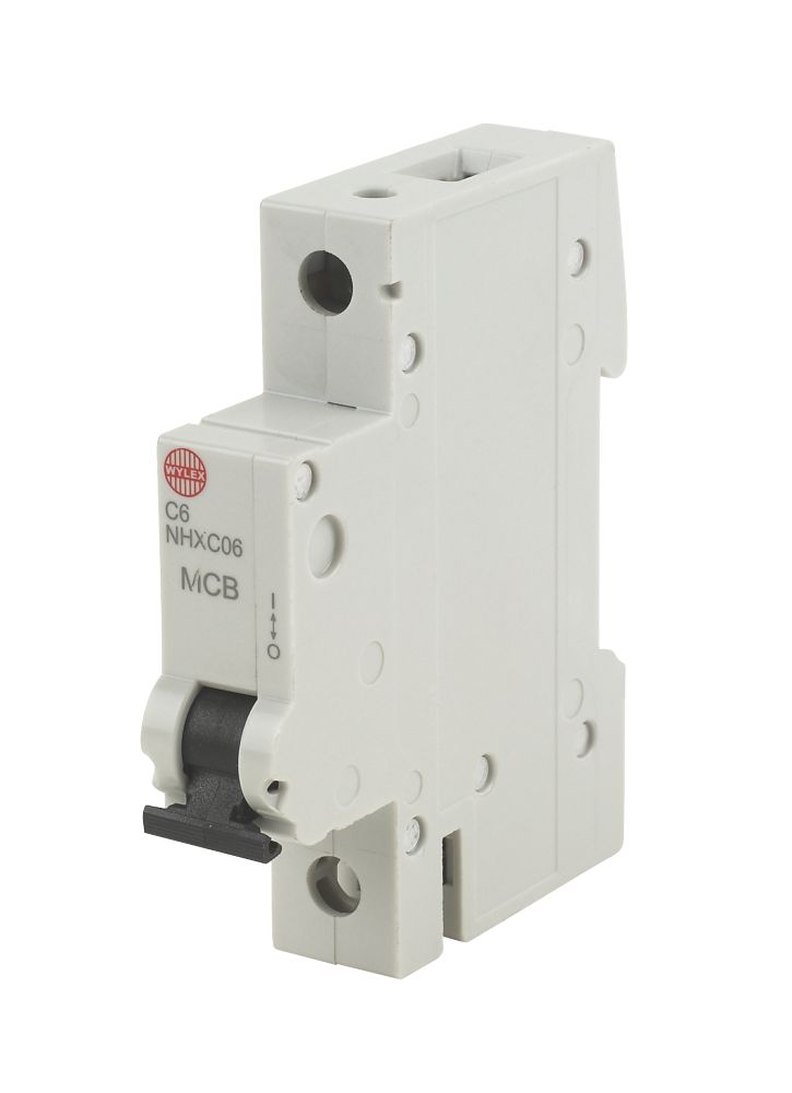 Wylex 6A SP C Curve MCB - Screwfix
