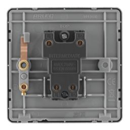 Arlec 10A 1-Gang Intermediate Switch Stainless Steel - Screwfix