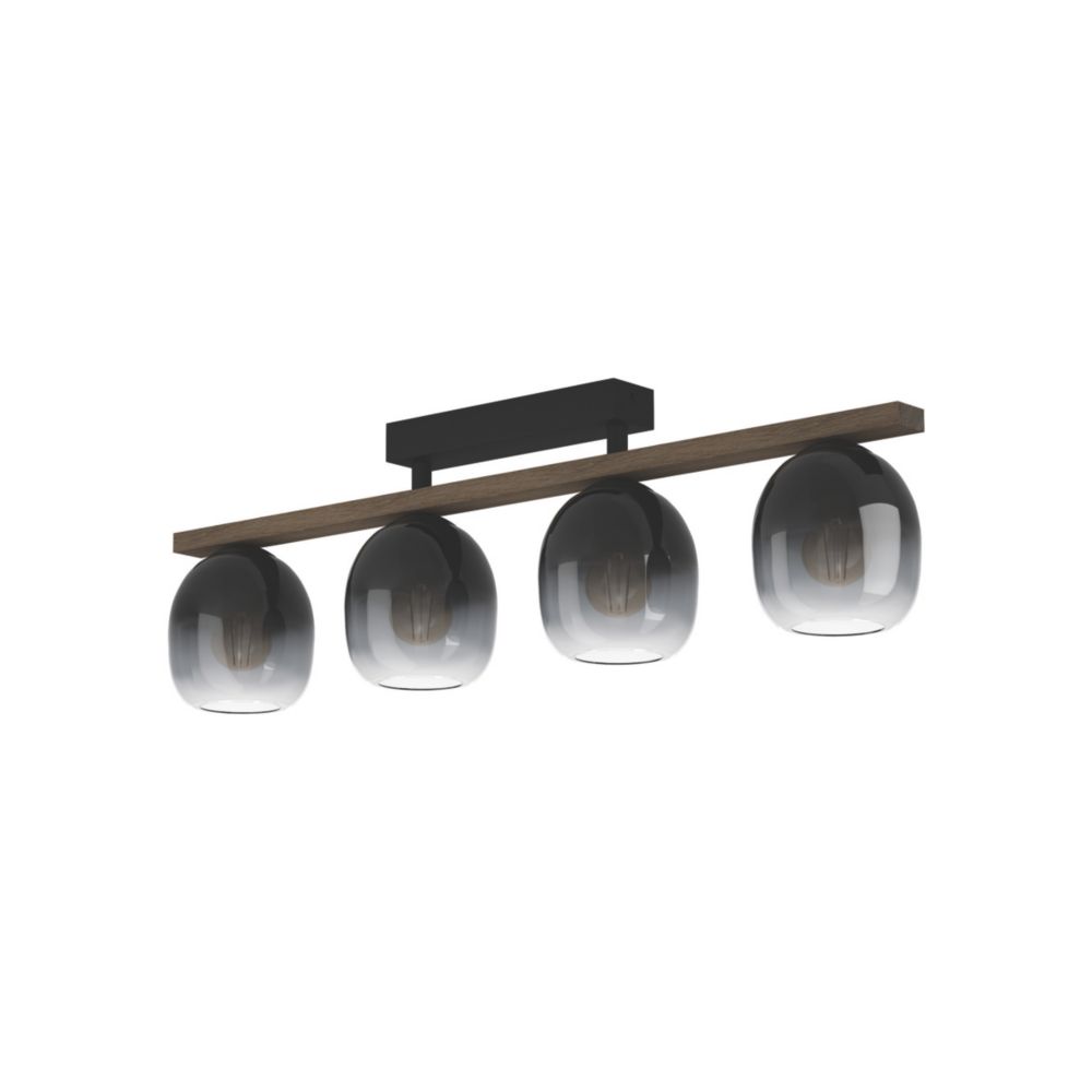 Eglo Filago Ceiling Light Black/Brown - Screwfix