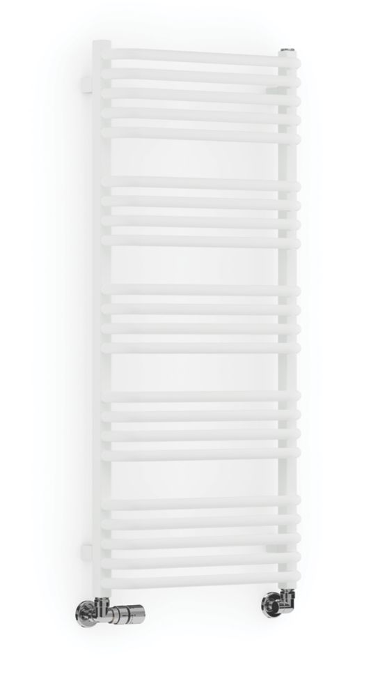 Terma 1140mm x 500mm 2015BTU White Curved Designer Towel Radiator ...