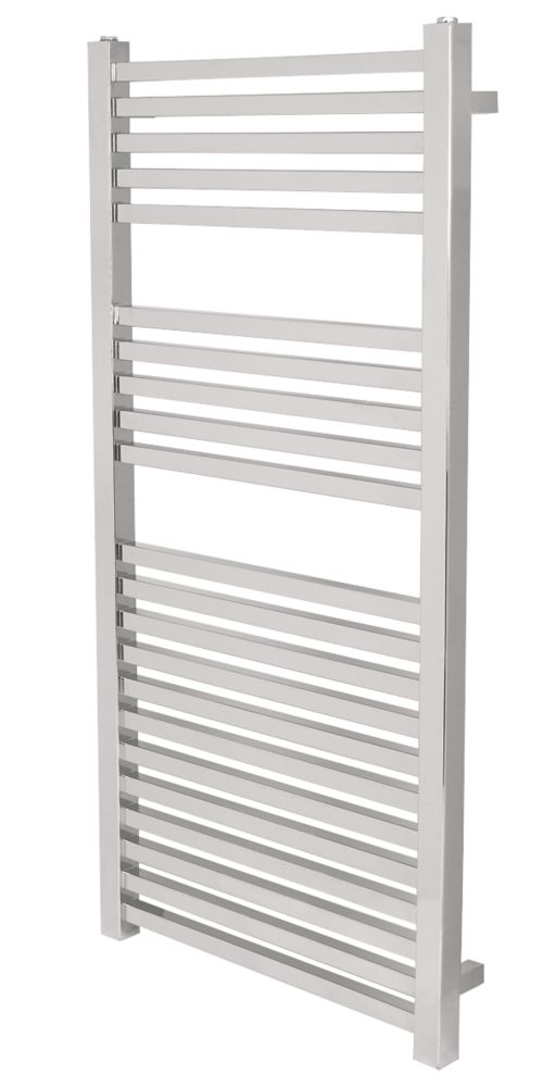 Towelrads 1200mm x 600mm 1590BTU Chrome Flat Designer Towel Radiator ...
