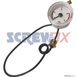Heatline D020113393 Pressure Gauge - Screwfix