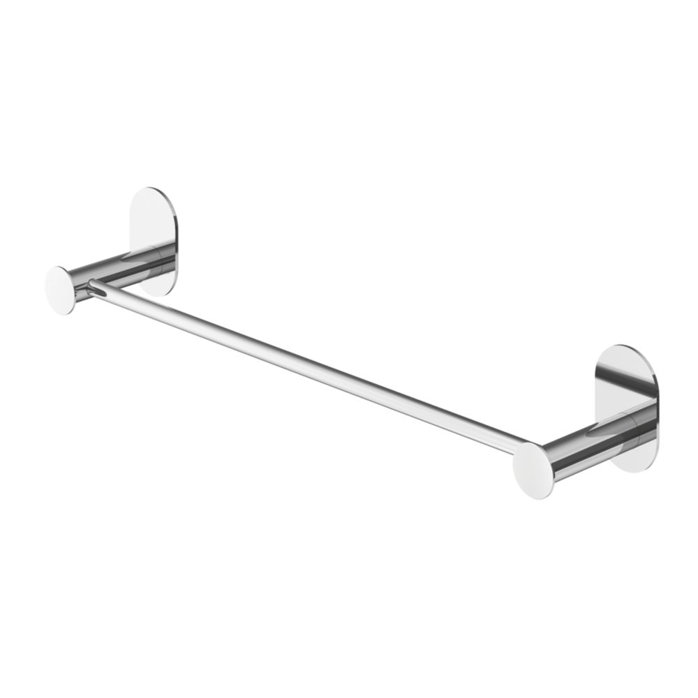 Swirl Caldew Bathroom Towel Rail Chrome 445mm x 80mm x 70mm - Screwfix