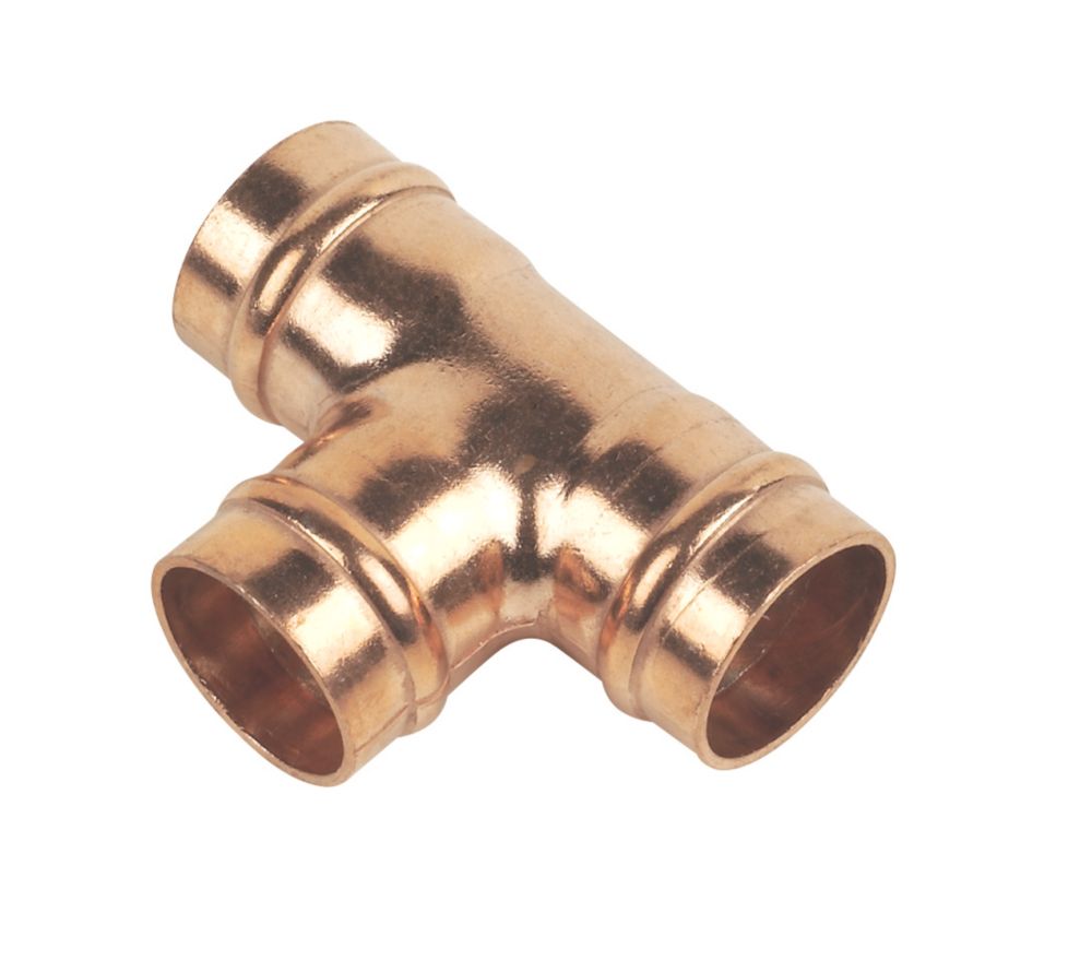 Solder Ring Equal Tees Pipe Fittings | Plumbing | Screwfix.com