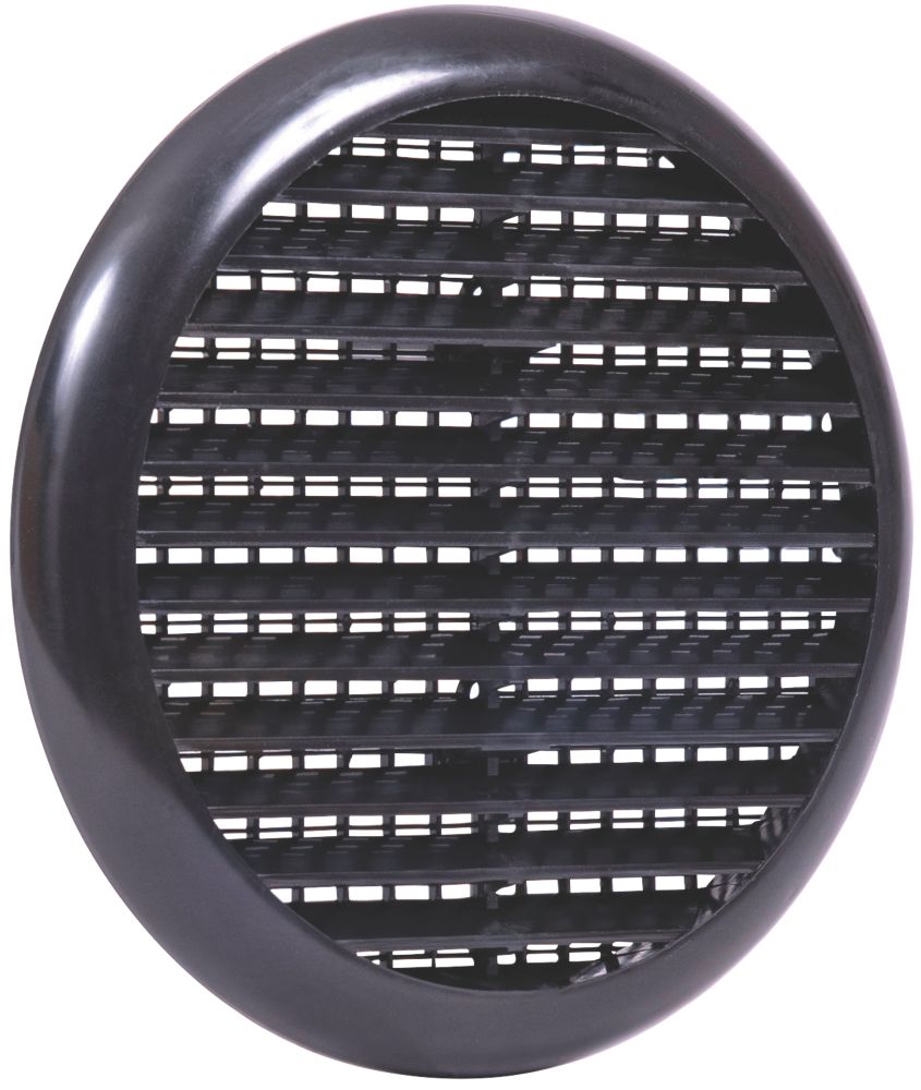 Map Vent Fixed Louvre Vent with Flyscreen Black 145 x 145mm | Air Vents ...