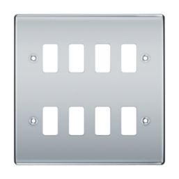 British General Nexus Metal Grid 8-Module Grid Faceplate Polished ...