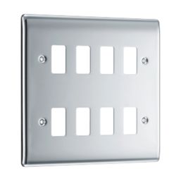 British General Nexus Metal Grid 8-Module Grid Faceplate Polished ...