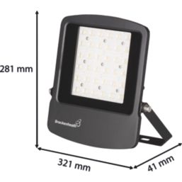 Brackenheath Rex Indoor & Outdoor LED Floodlight Black 100W 12,000lm ...