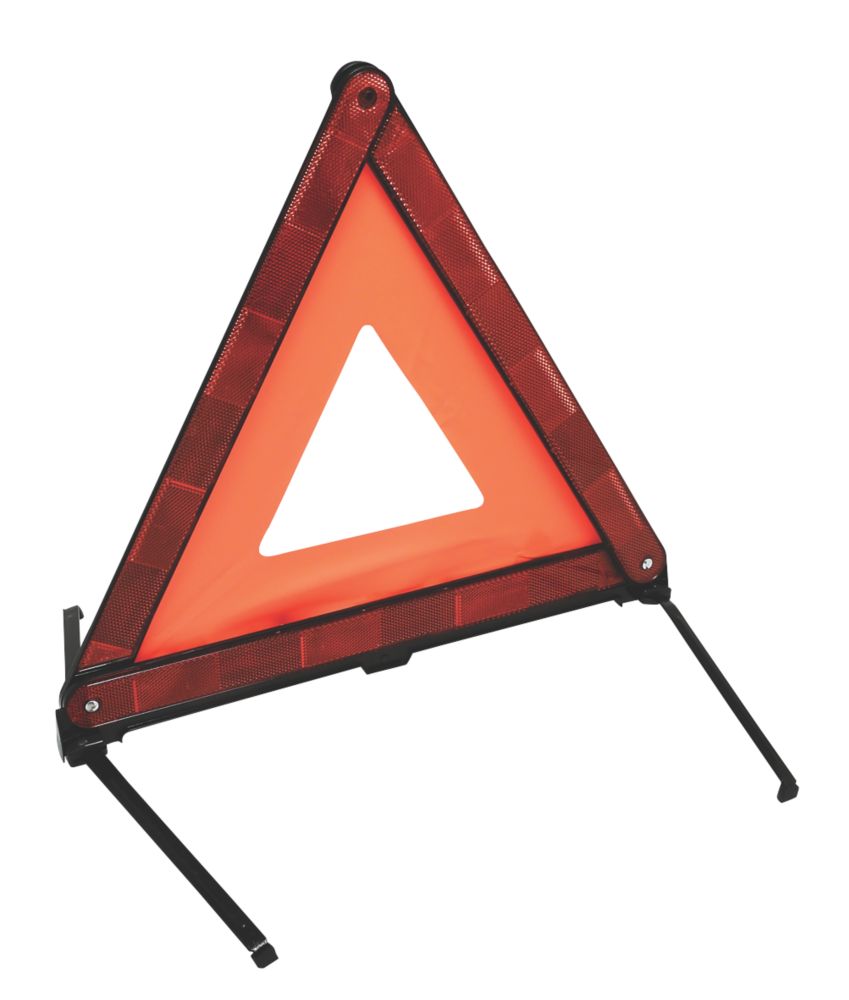 Hilka Pro-Craft Foldable Warning Triangle Red - Screwfix