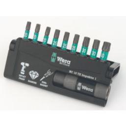 Wera Bit-Check 10 TX Impaktor 1 1/4" Hex Shank TX Bit Set 10 Pieces ...