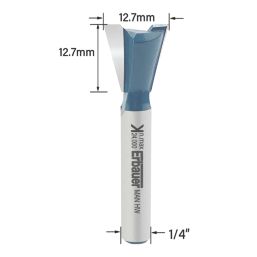 Erbauer 1/4" 14° Dovetail Shaped Router Cutter 12.7mm x 12.7mm - Screwfix
