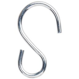 Diall S-Hooks Zinc-Plated 75 x 5mm 2 Pack - Screwfix