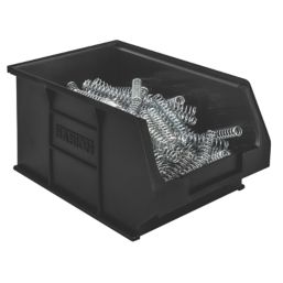 Barton TC3 Semi-Open-Fronted Recycled Storage Containers 4.6Ltr Black ...