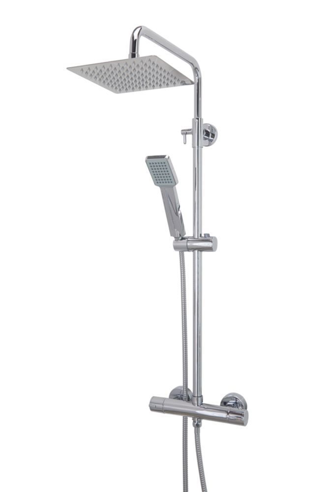 Highlife Bathrooms Nairn Series 2 Rear-Fed Exposed Chrome Thermostatic ...