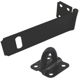 Smith & Locke Hasp & Staple Black 90mm - Screwfix