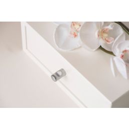 Essentials Decorative Round Peg Cabinet Knobs Matt Nickel 14mm 2 Pack ...