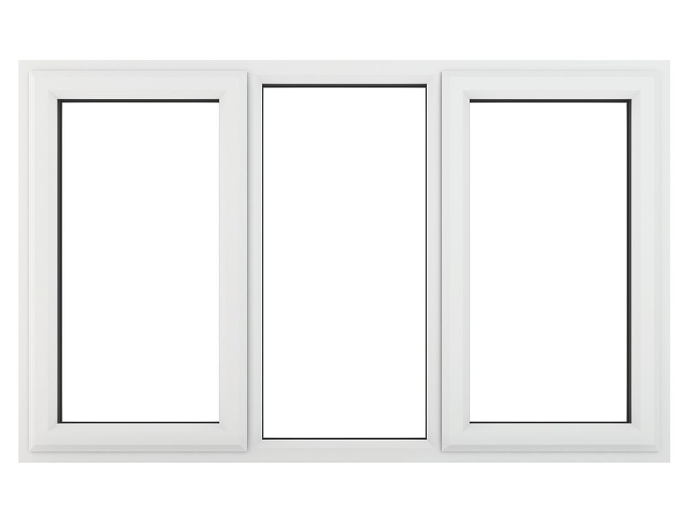 Crystal Left & Right-Hand Opening Clear Triple-Glazed Casement White ...
