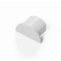 D-Line End Caps 20mm x 10mm 2 Pack - Screwfix