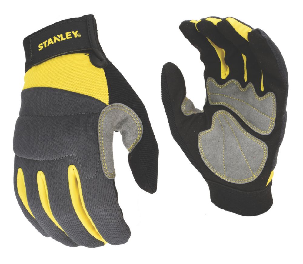 Stanley General Performance Gloves Grey Medium - Screwfix