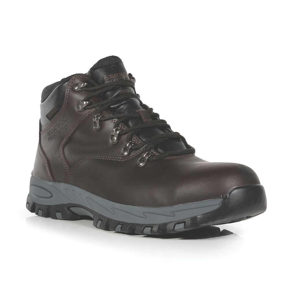 Regatta Gritstone S3 Size 6 Peat Water-Resistant Steel Toe Cap Safety ...