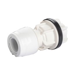 Hep2O Plastic Push-Fit Keyless Tank Connector 15mm - Screwfix