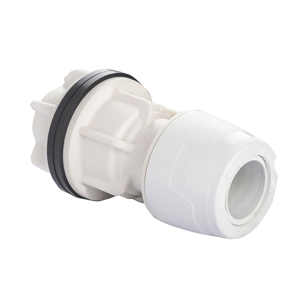 Hep2O Plastic Push-Fit Keyless Tank Connector 15mm - Screwfix