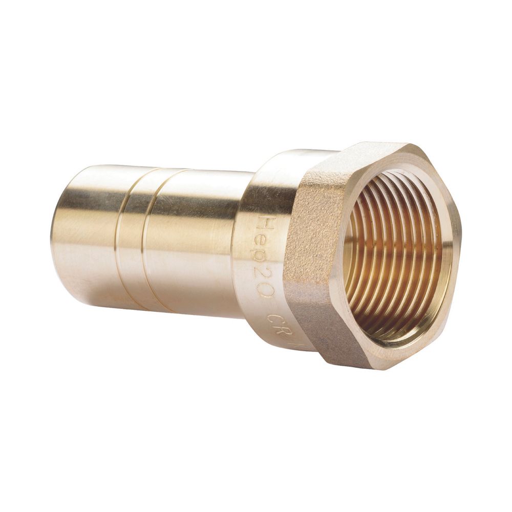 Hep2O Plastic Push-Fit Adapting Keyless Spigot Female Coupler 22mm x 3/ ...