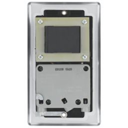 LAP 2-Gang Dual Voltage Shaver Socket 115 / 230V Brushed Stainless ...