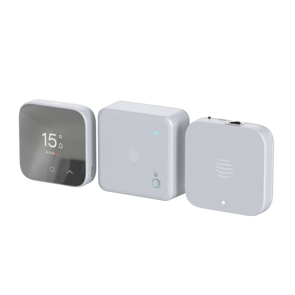 Hive Mini V4 Wireless Heating OpenTherm Smart Thermostat White - Screwfix