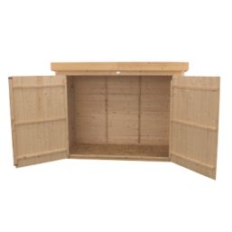 Forest 6' x 2' 6" (Nominal) Pent Shiplap Timber Storage Box - Screwfix