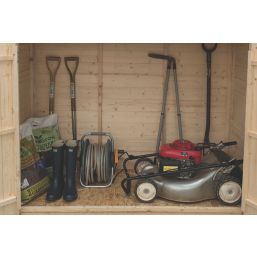Forest 6' x 2' 6" (Nominal) Pent Shiplap Timber Storage Box - Screwfix