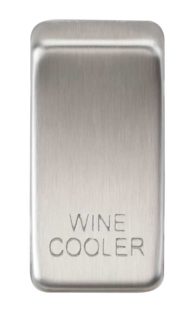 Knightsbridge 'WINE COOLER' Switch Cover Brushed Chrome - Screwfix