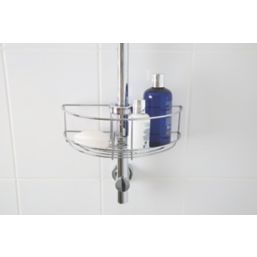 Croydex 1-Tier Riser Rail Basket Chrome - Screwfix