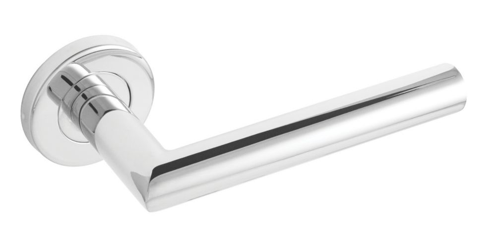 Eclipse Precision Mitred Fire Rated Lever on Rose Door Handle Pair ...