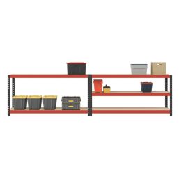 RB Boss Fastlok UDL/PC 5-Tier Metal Garage Shelving Unit 1200mm x 450mm ...